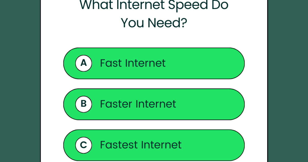 What Internet Speed Do You Need? Take the Quiz! | Xplore